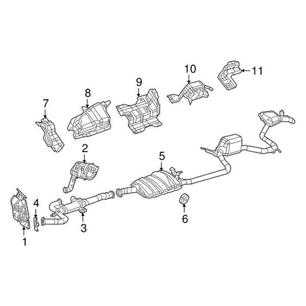 Mopar® 68271967AA - Exhaust Crossover Pipe Gasket