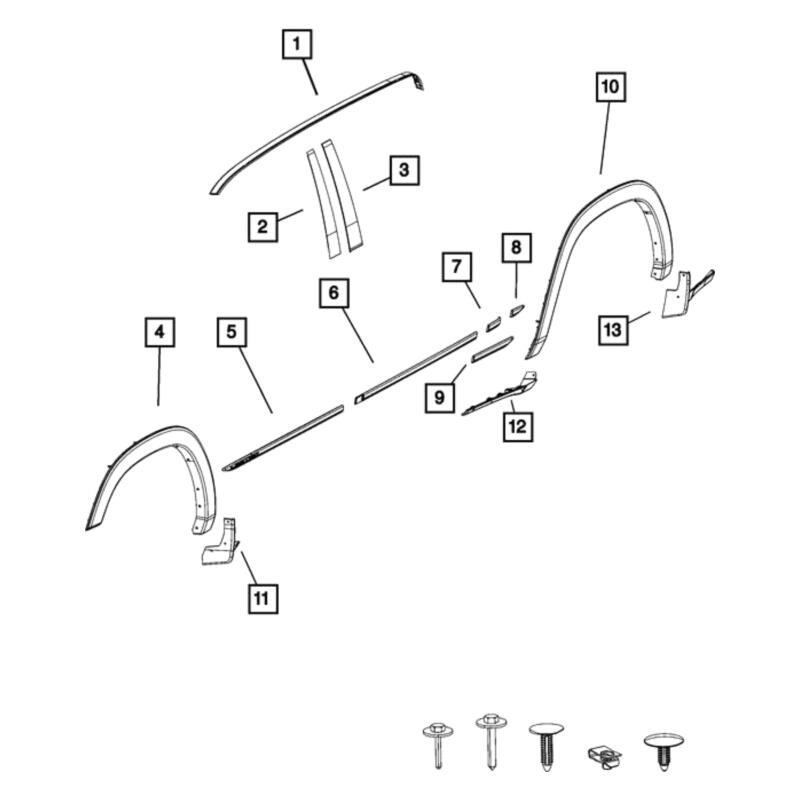 Mopar® 68275915AA - Front Fender Spat