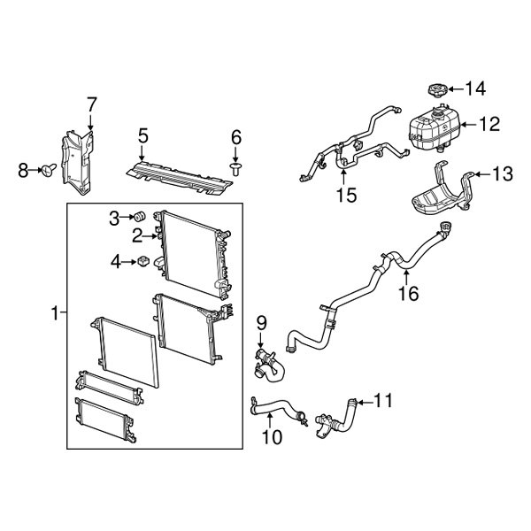 Mopar® 68280802AD - Engine Coolant Water Outlet Tube