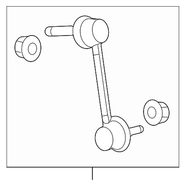 Dodge OE 68280910AD - Front Suspension Stabilizer Bar Link