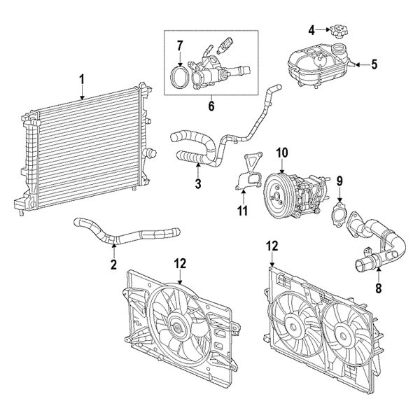 Mopar® 68284108AA - Engine Coolant Radiator