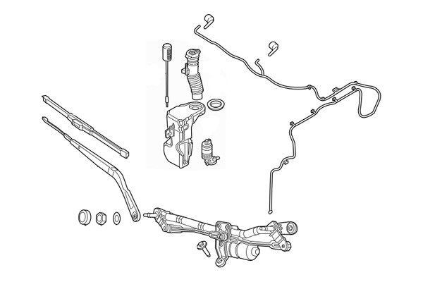 Mopar® 68285207AA - Front Washer Fluid Reservoir Filler Pipe