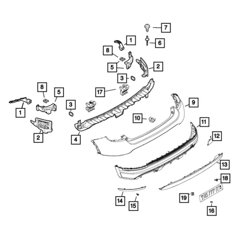 Mopar® 68285388AA - Driver Side Sensor Mounting Bracket