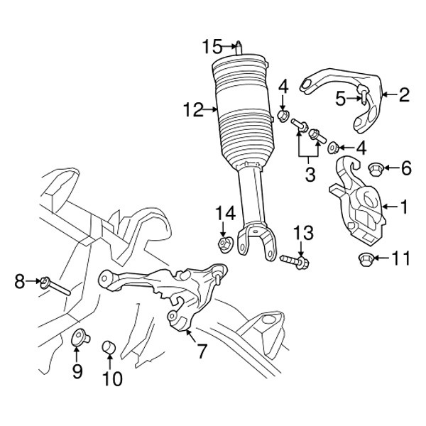 Mopar® 68298346AB - Front Control Arm