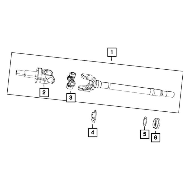 Jeep OE 68304271AA - Front Drive Axle Shaft Seal