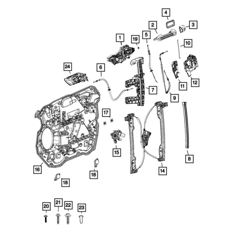 Mopar® 68307237AC - Door Handle Cap