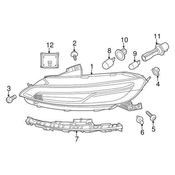 Mopar® 68321887AC - Driver Side Replacement Turn Signal/Parking Light