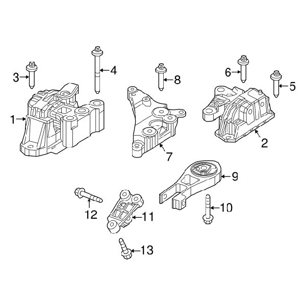 Mopar® 68328737AB - Engine Mount