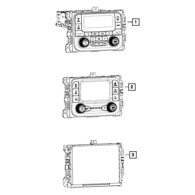 Mopar® 68331635AD - Multi Media Radio