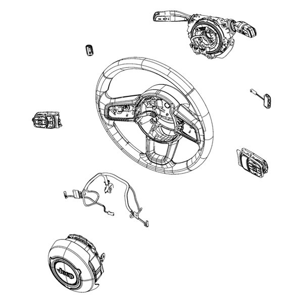 Mopar® 68349664AA - Steering Wheel Radio Controls