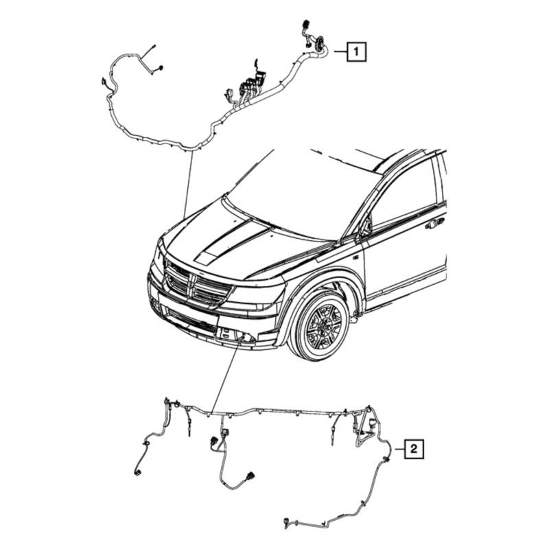 Mopar® 68355461AB - Headlamp to Dash Headlamp To Dash Wiring