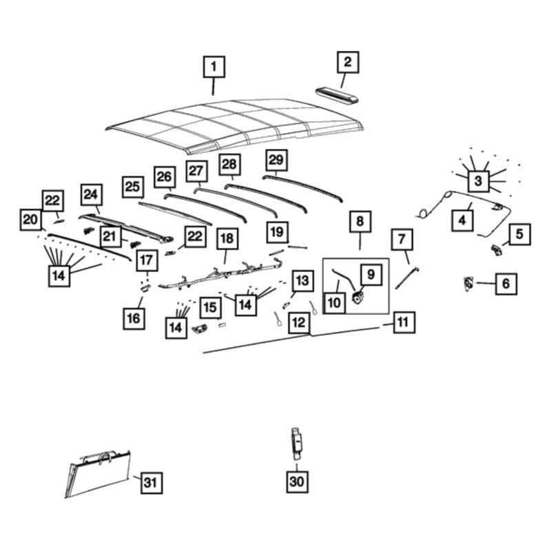 Mopar® 68358392AC - Truck Bed Storage Box