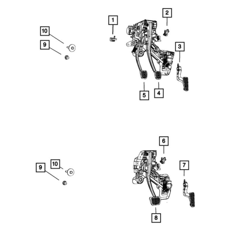 Mopar® 68361455AC - Brake Pedal Position Sensor