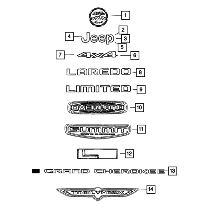 Jeep OE 68377402AC - Front Hood Emblem
