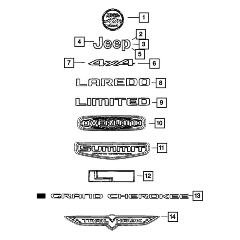 Mopar® 68377429AB - Hatch Emblem