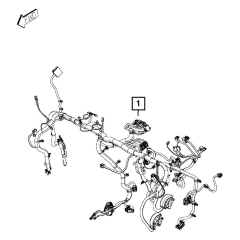 Mopar® 68384186AC - Instrument Panel Wiring Harness