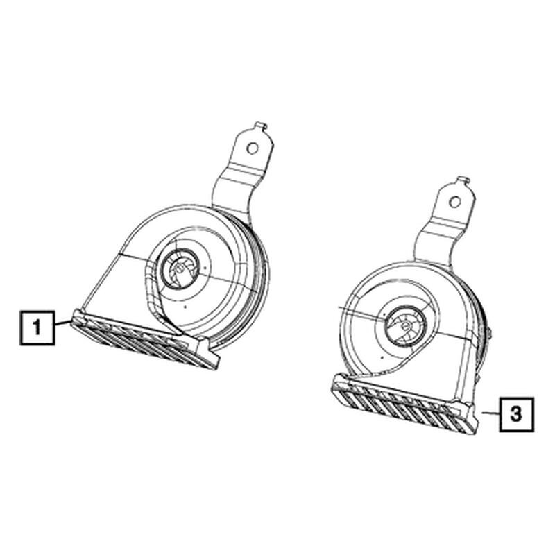 Mopar® 68386896AA - Horn Kit