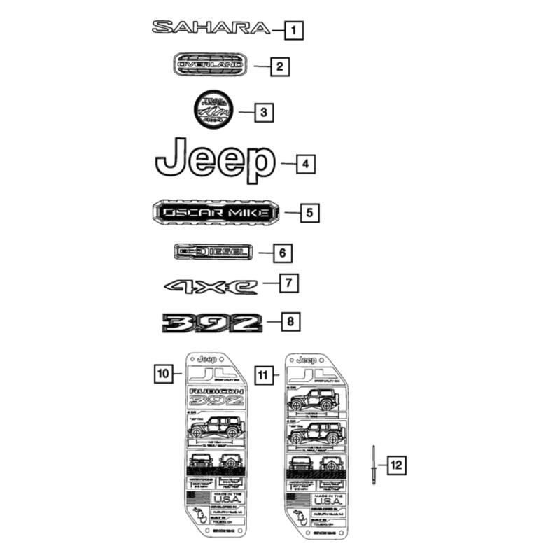 Mopar® 68397097AB - Liftgate