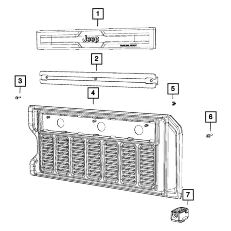 Mopar® 68419013AB - Truck Bed Cargo Divider Side Rail Slide
