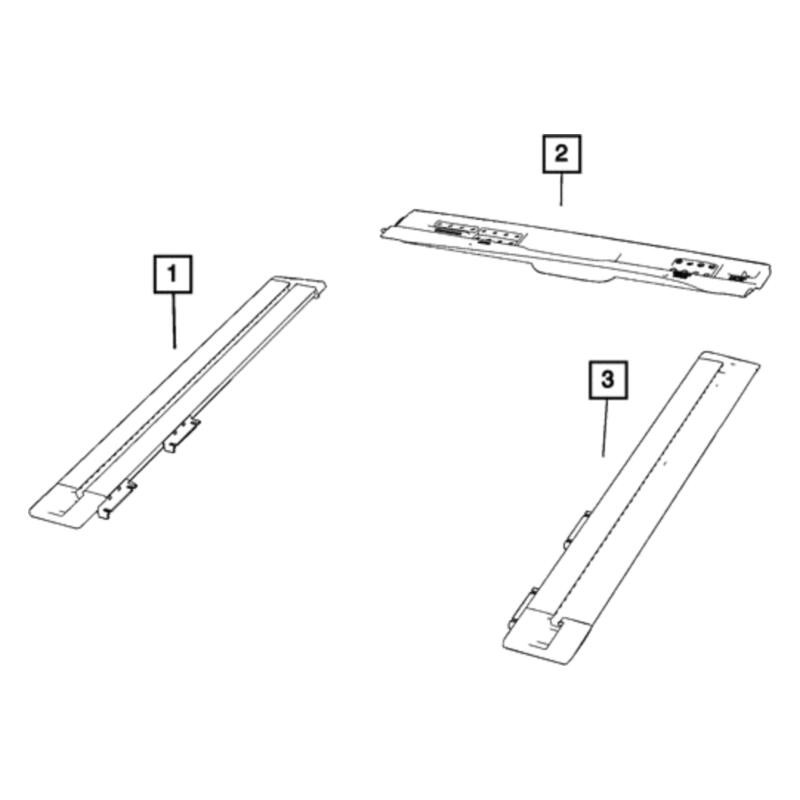 Mopar® 68419019AB - Truck Bed Cargo Divider Side Rail Slide