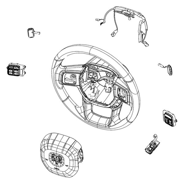Mopar® 68449274AA - Steering Column Wiring Harness