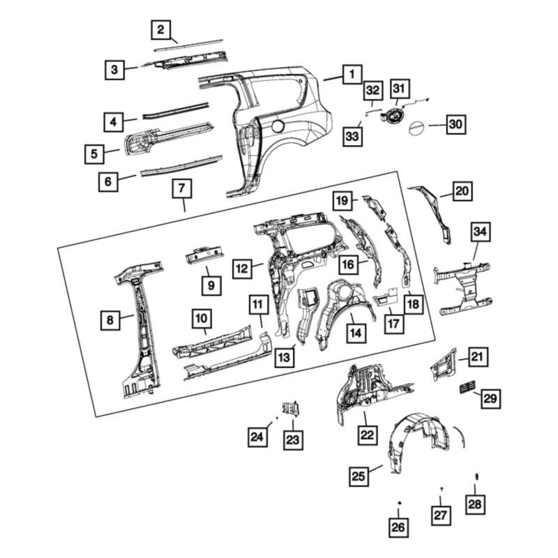 Mopar® 68450818AB - Splash Shield