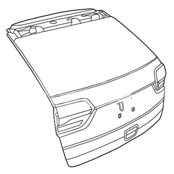 Jeep OE 68472849AA - Front Fender Emblem