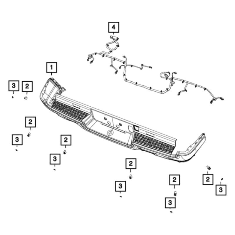 Mopar® 68475603AB - Rear Rear Fascia Wiring