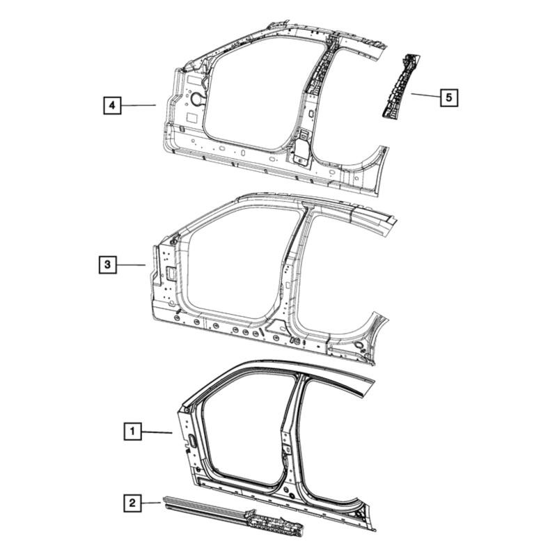 Mopar® 68476503AE - Body Side Aperture Outer Panel