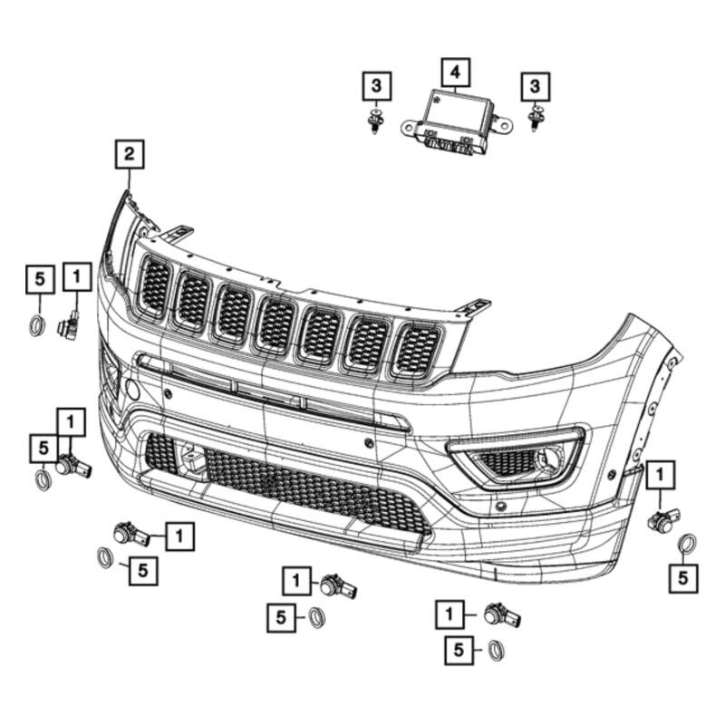 Mopar® 68490508AC - Parking Assist Module