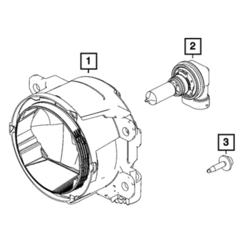 Jeep OE 68507288AA - Front Fog Light