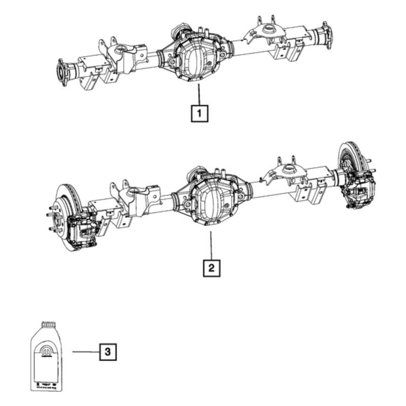 Mopar® 68523999AA - Rear Drive Axle Assembly