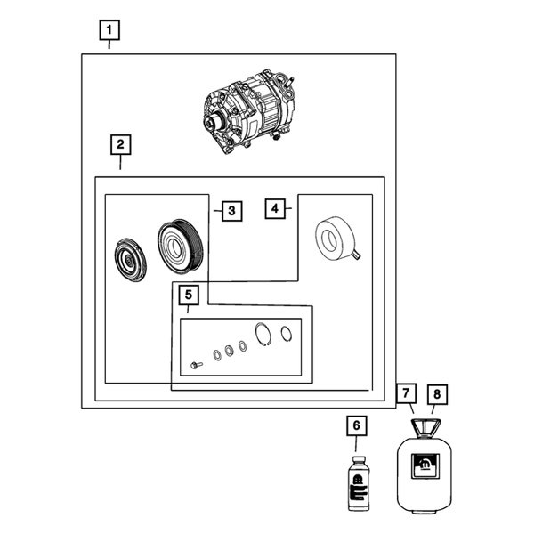 Mopar® 68526045AA - A/C Compressor Clutch