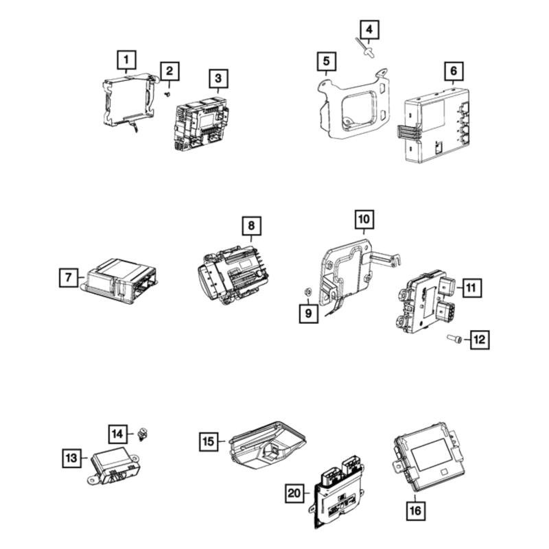 Mopar® 68589072AA - Forward Facing Camera