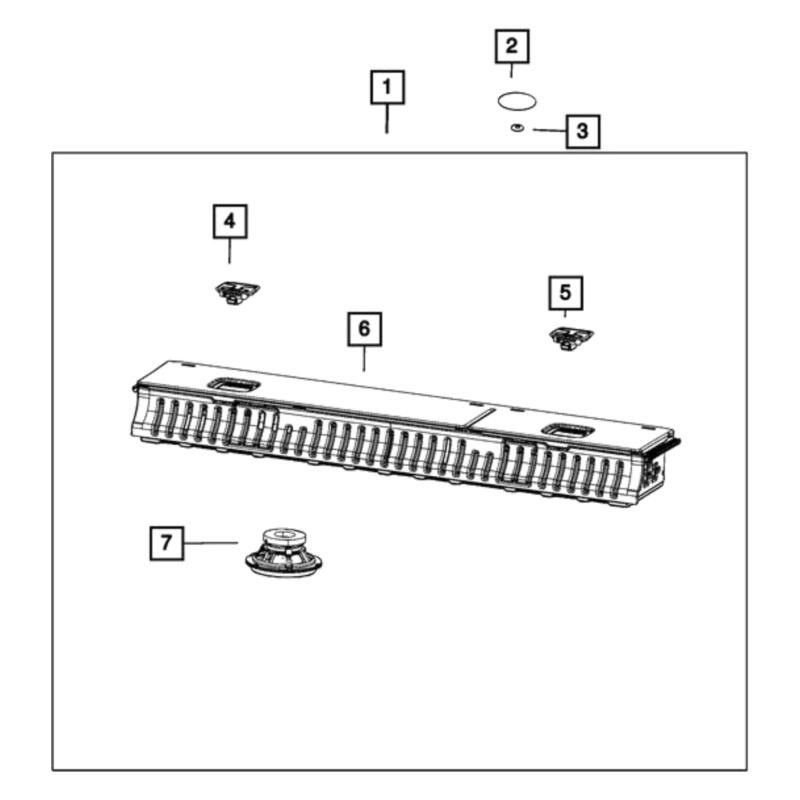 Mopar® 6UL76TX7AA - Storage Bin