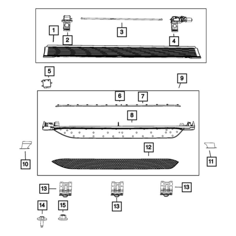 Mopar® 7JA44TZZAA - Power Running Board Step