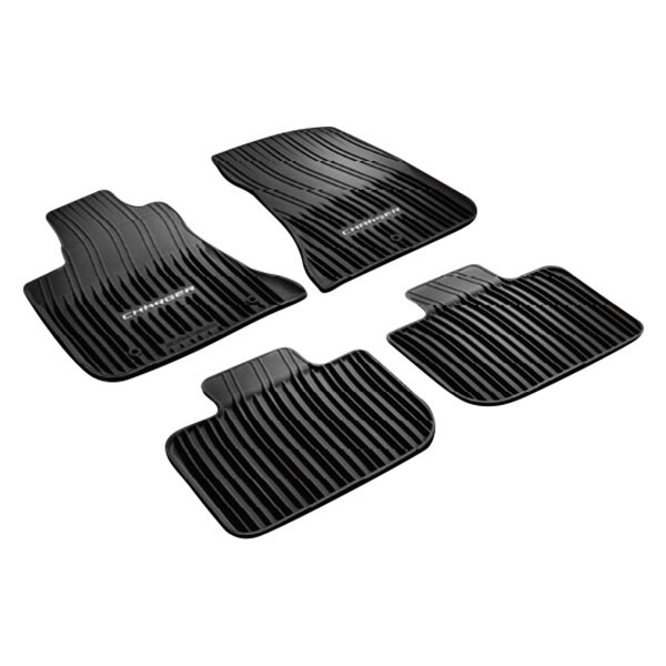 Mopar® 82212236AC - All Weather 1st & 2nd Row Black Rubber Floor Mat Set