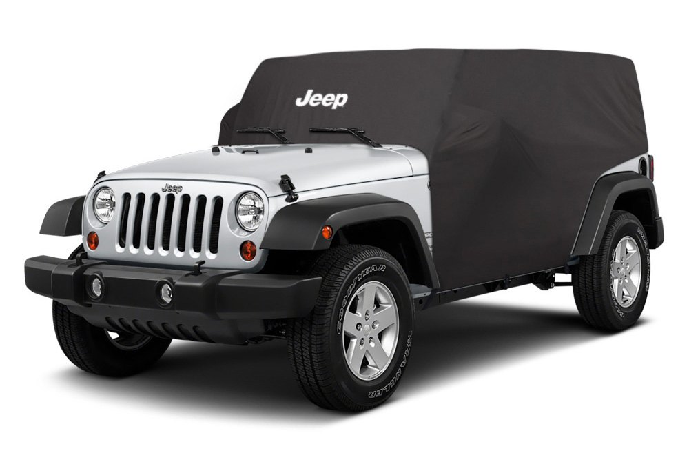 Mopar® 82215371 - Black Cab Cover with Jeep Logo