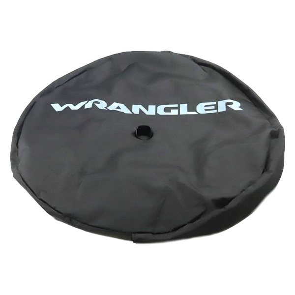 Mopar® 82215444AB - 32" Black Spare Tire Cover with Wrangler Logo