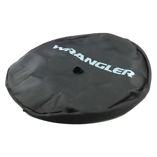 Mopar® 82215444AB - 32" Black Spare Tire Cover with Wrangler Logo