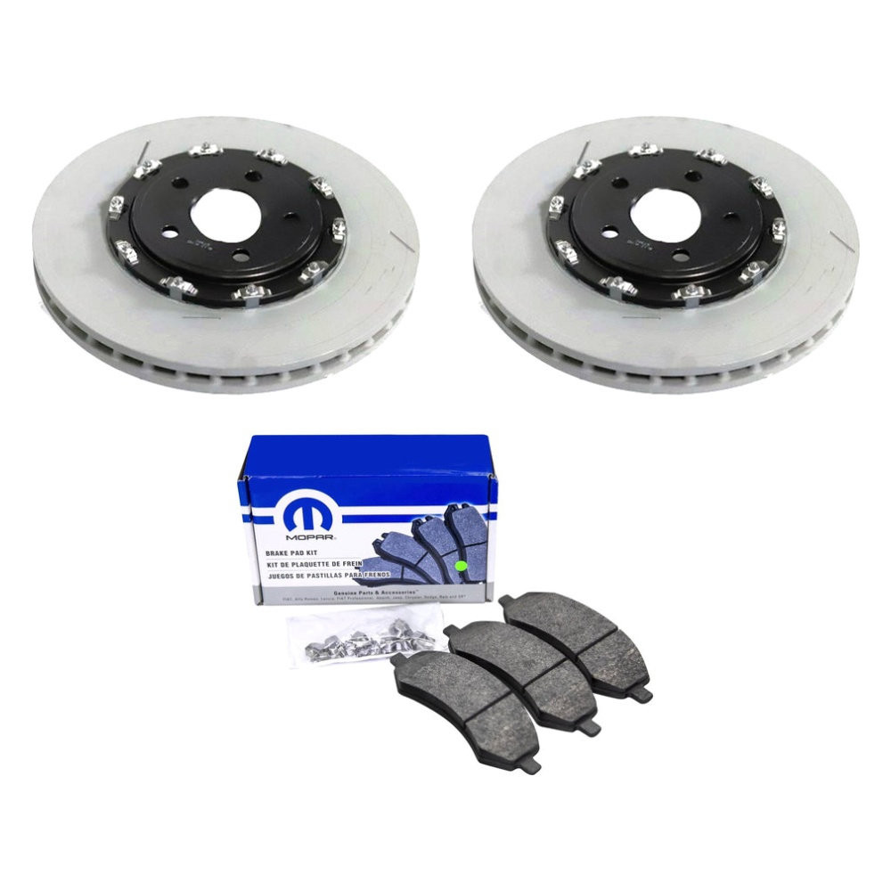 Mopar® BNDL-0075-31024485 - Front Brake Kit with Semi-Metallic Pads
