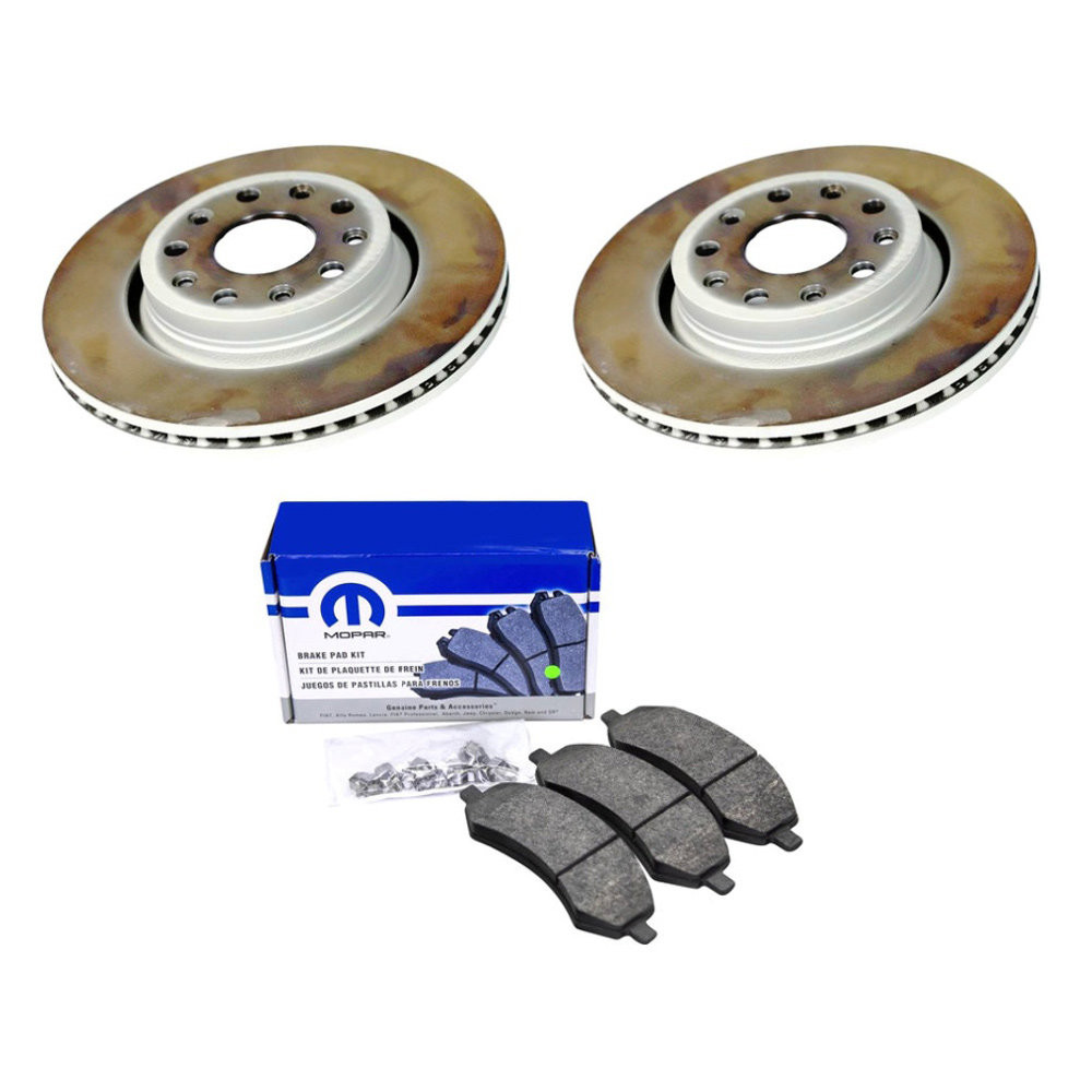 Mopar® BNDL-0075-31024945 - Front Brake Kit with Semi-Metallic Pads