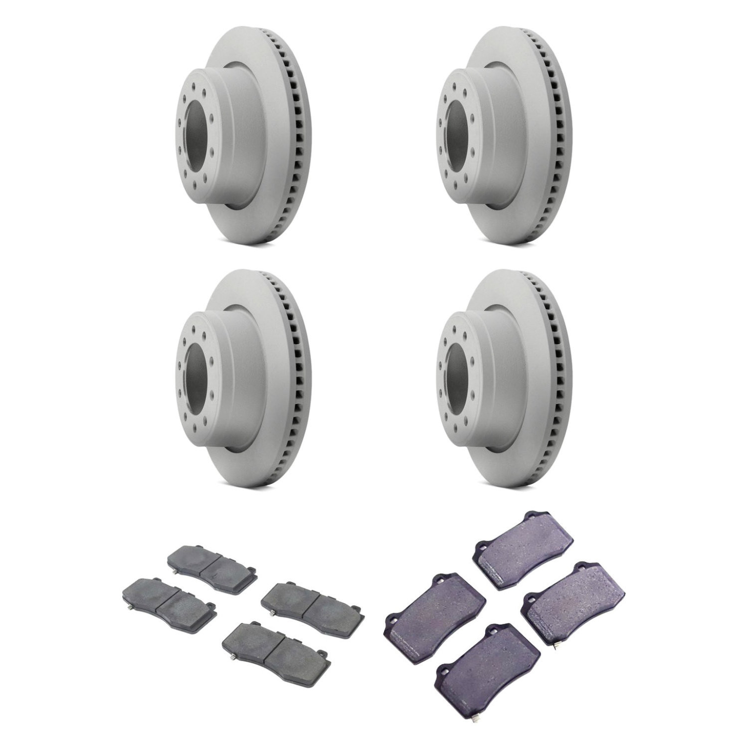 Mopar® BNDL-0075-31025509 - Front and Rear Brake Kit with Semi-Metallic ...