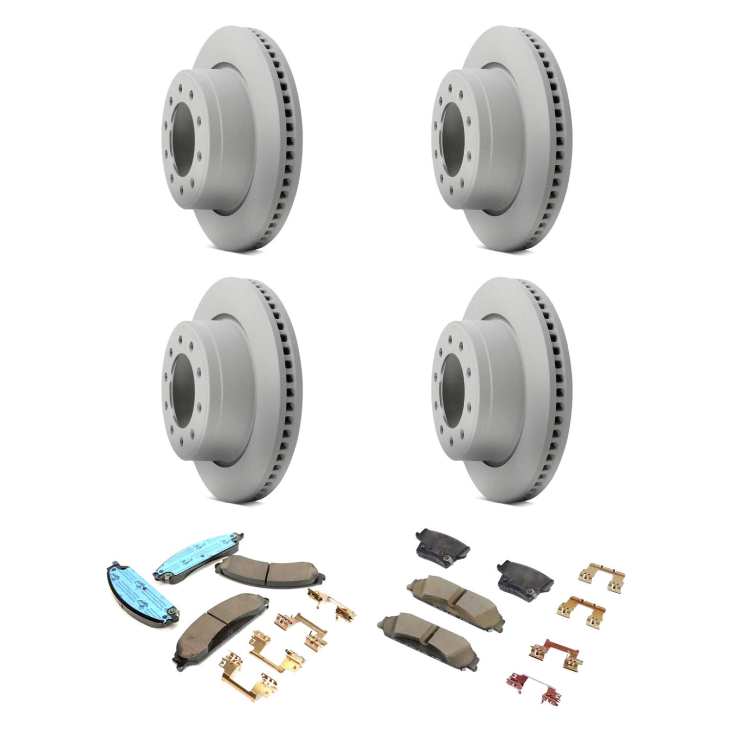 Mopar® BNDL-0075-31026726 - Front and Rear Brake Kit with Semi-Metallic ...