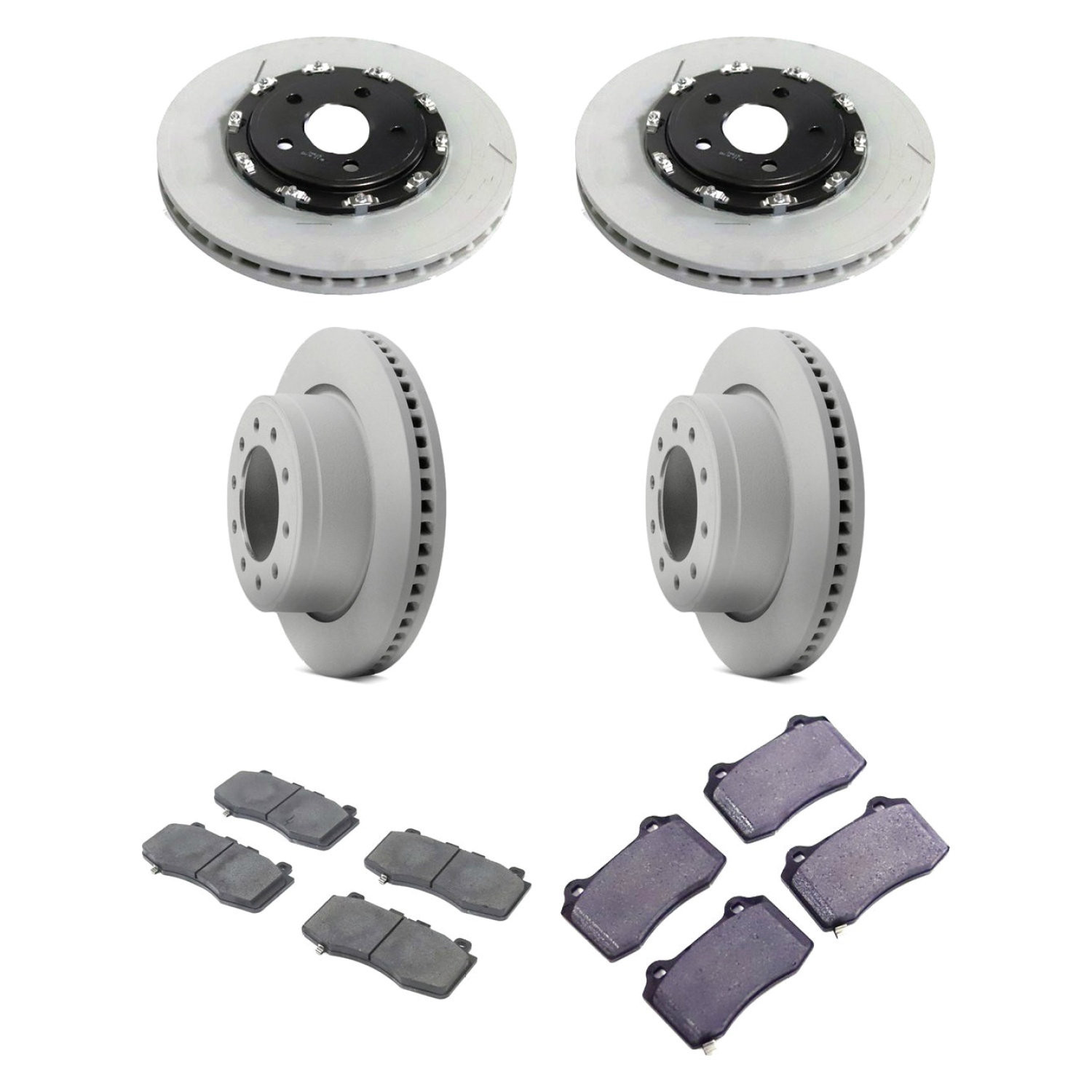 Mopar® BNDL-0075-31027134 - Front and Rear Brake Kit with Semi-Metallic ...