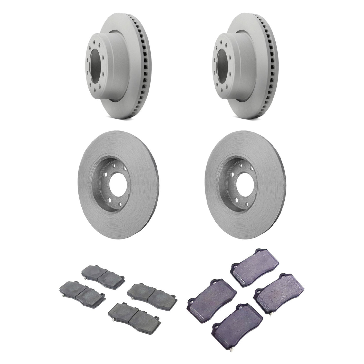 Mopar® BNDL-0075-31027535 - Front and Rear Brake Kit with Semi-Metallic ...