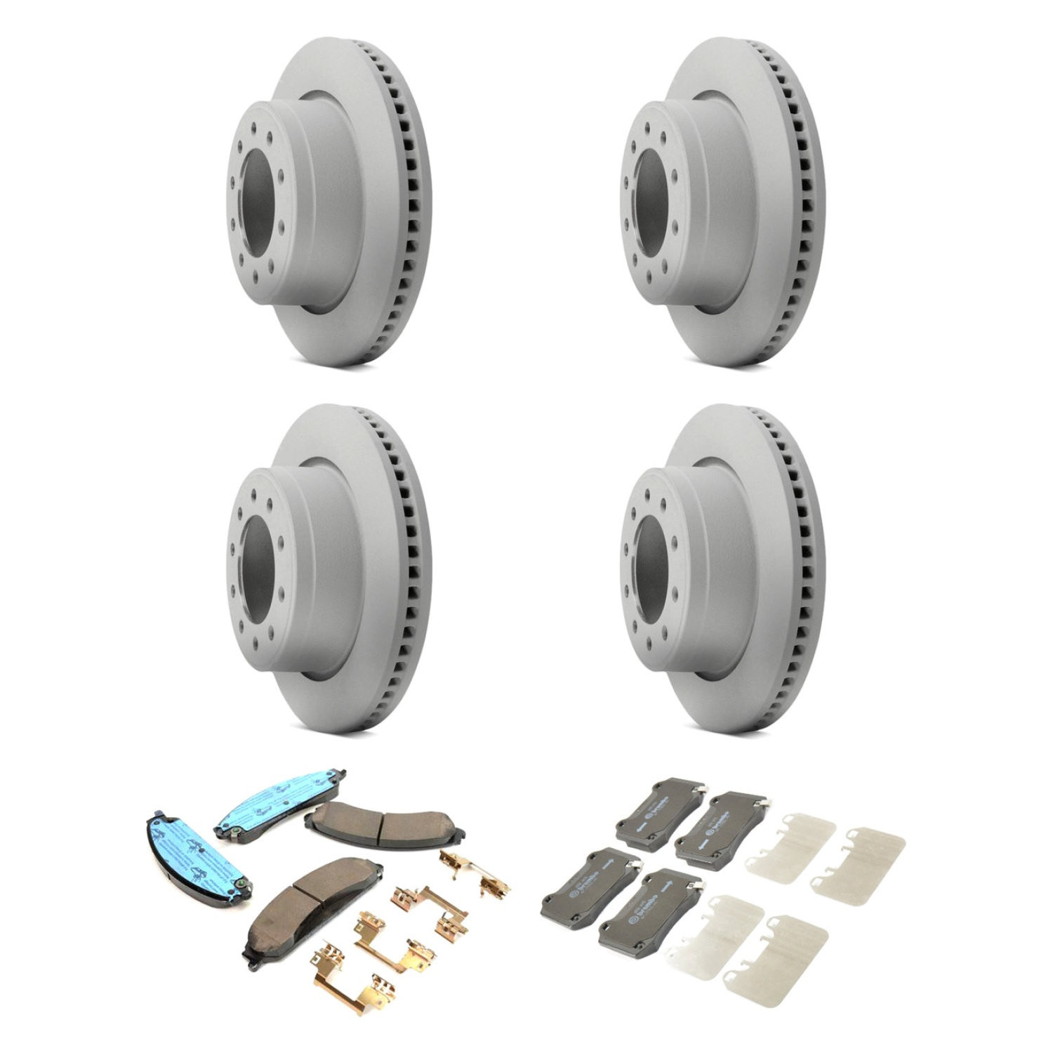 Mopar® BNDL-0075-31028163 - Front and Rear Brake Kit with Semi-Metallic ...