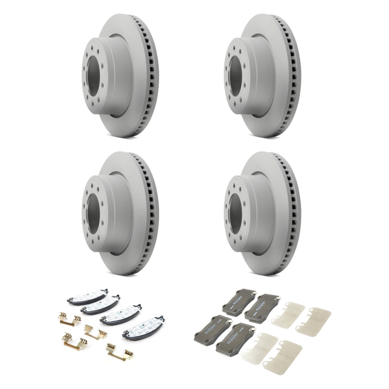Mopar® BNDL-0075-31028192 - Front and Rear Brake Kit with Semi-Metallic ...