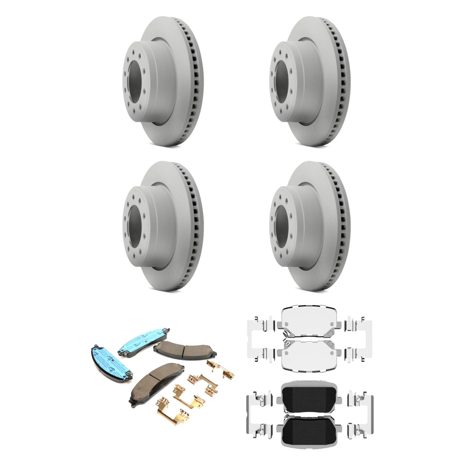 Mopar® BNDL-0075-31028656 - Front and Rear Brake Kit with Semi-Metallic ...