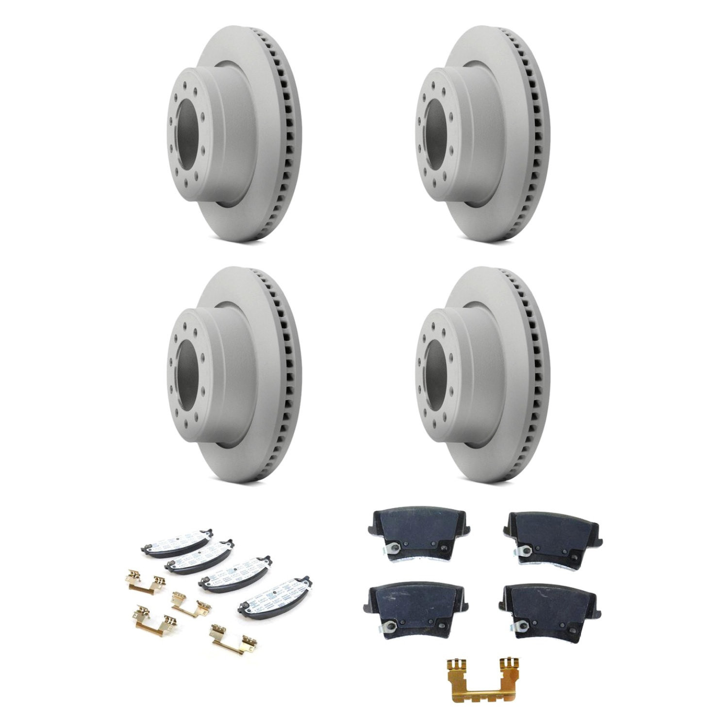 Mopar® BNDL-0075-31029087 - Front and Rear Brake Kit with Semi-Metallic ...